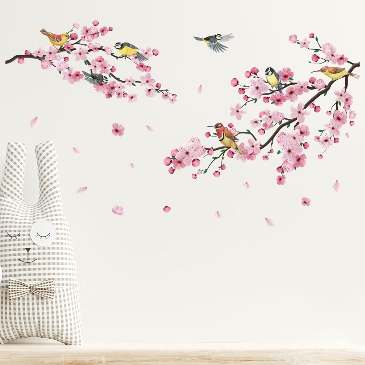 Branches And Birds Wall Decals Bird Stickers Plant Decals Leaves Wall ...